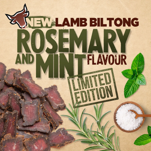 Lamb Biltong - "Rosemary & Mint" flavour